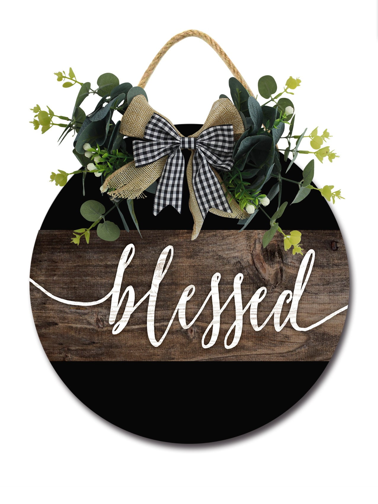 Home Decor Signs Blessed Rustic Wooden Wall Art Signs Farmhouse ...