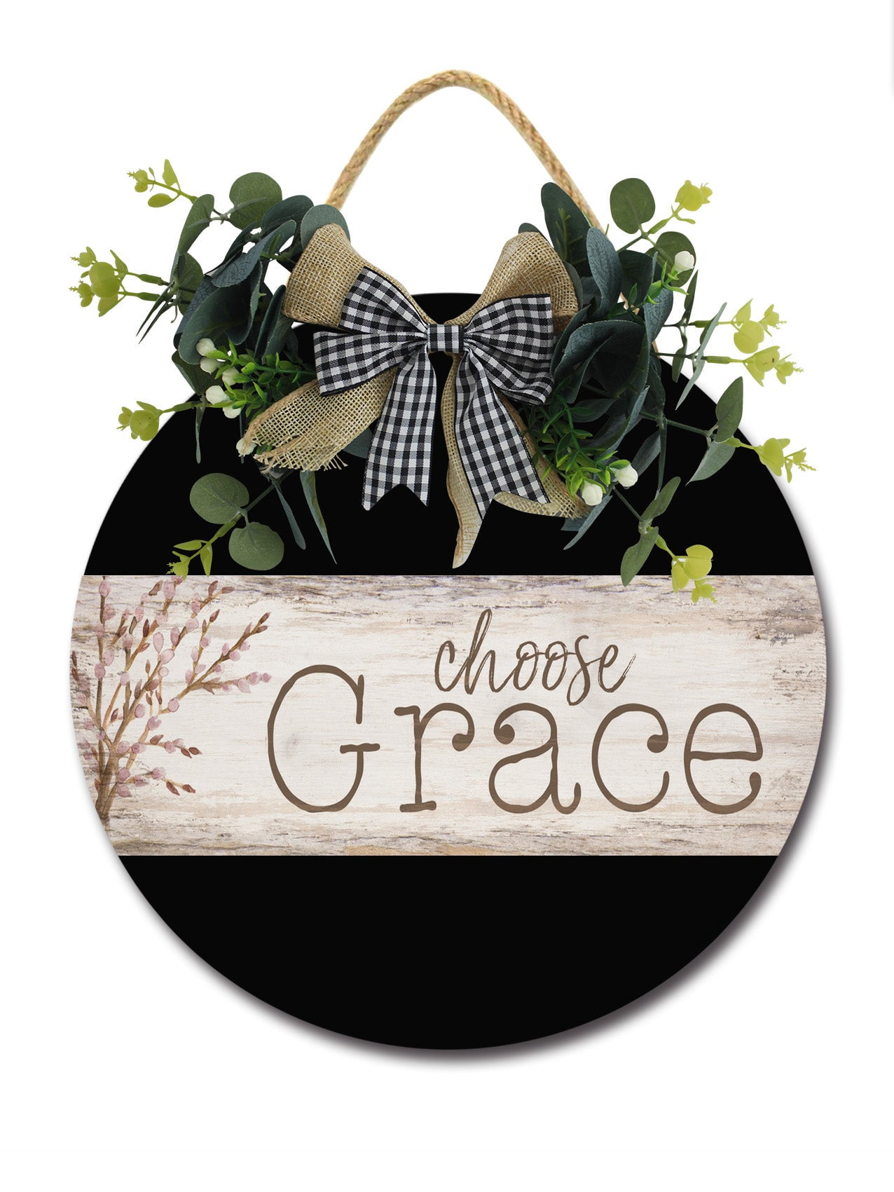 Home Decor Signs Choose Grace Rustic Wooden Wall Art Signs Farmhouse ...