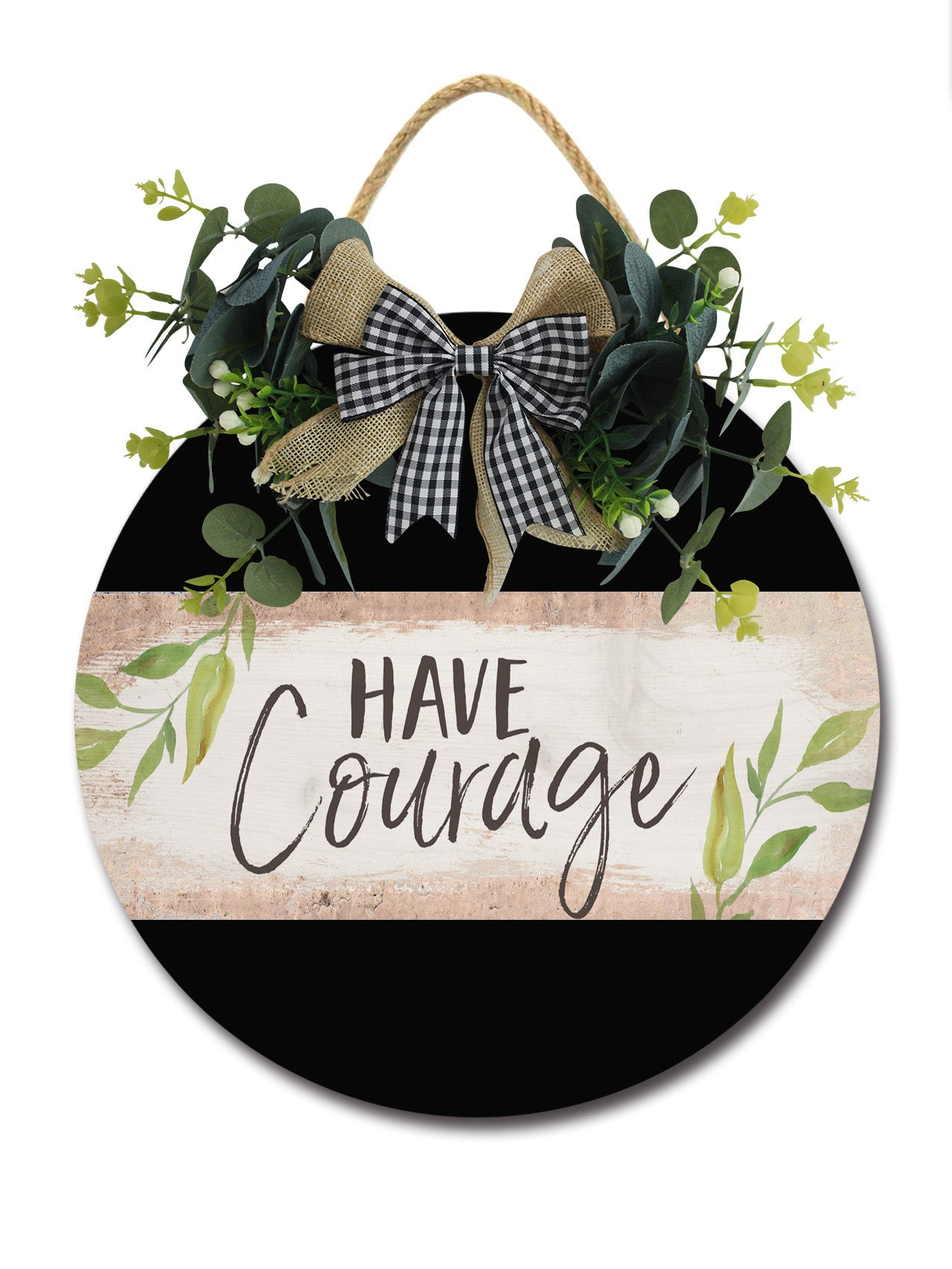 Home Decor Signs Have Courage Rustic Wooden Wall Art Signs Farmhouse ...