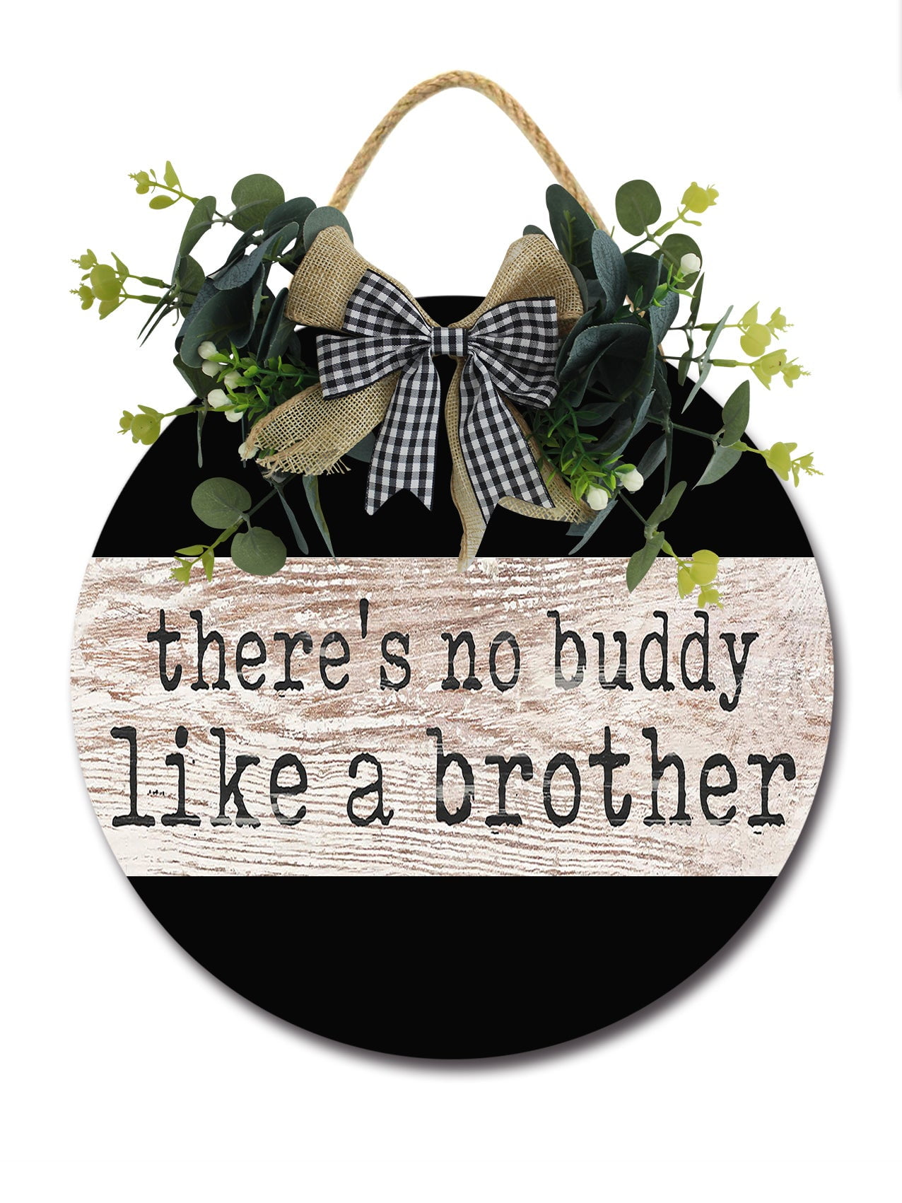 Home Decor Signs No Buddy Like a Brother Rustic Wooden Wall Art Signs ...