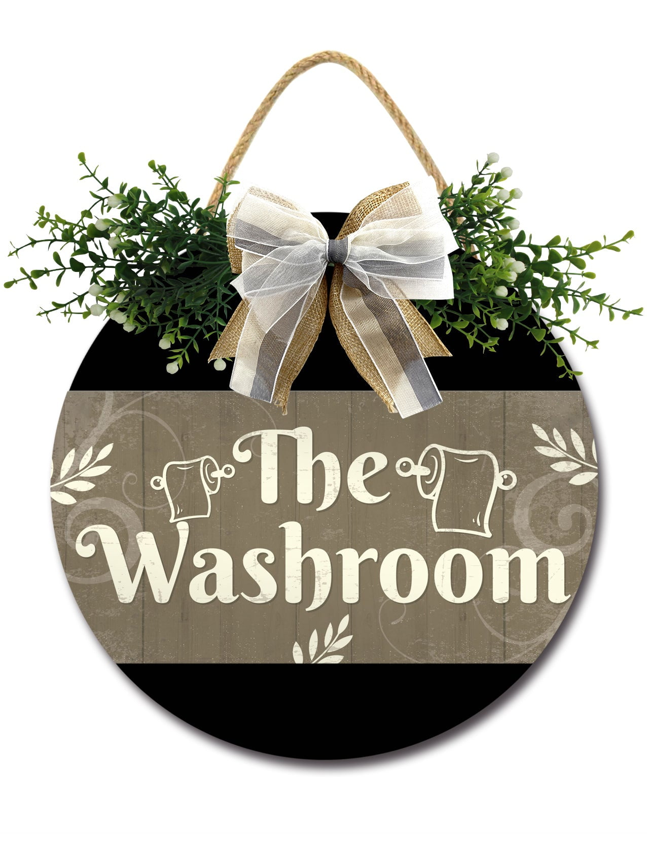 Home Decor Signs The Washroom Rustic Wooden Wall Art Signs Farmhouse ...