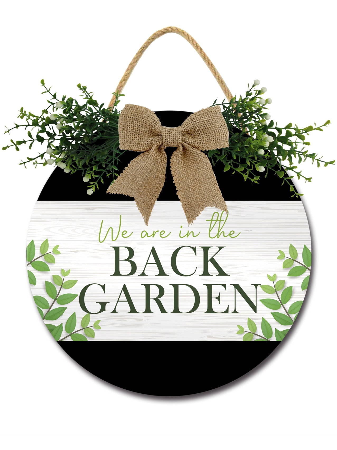 Home Decor Signs We Are In Tne Back Garden Rustic Wooden Wall Art Signs ...