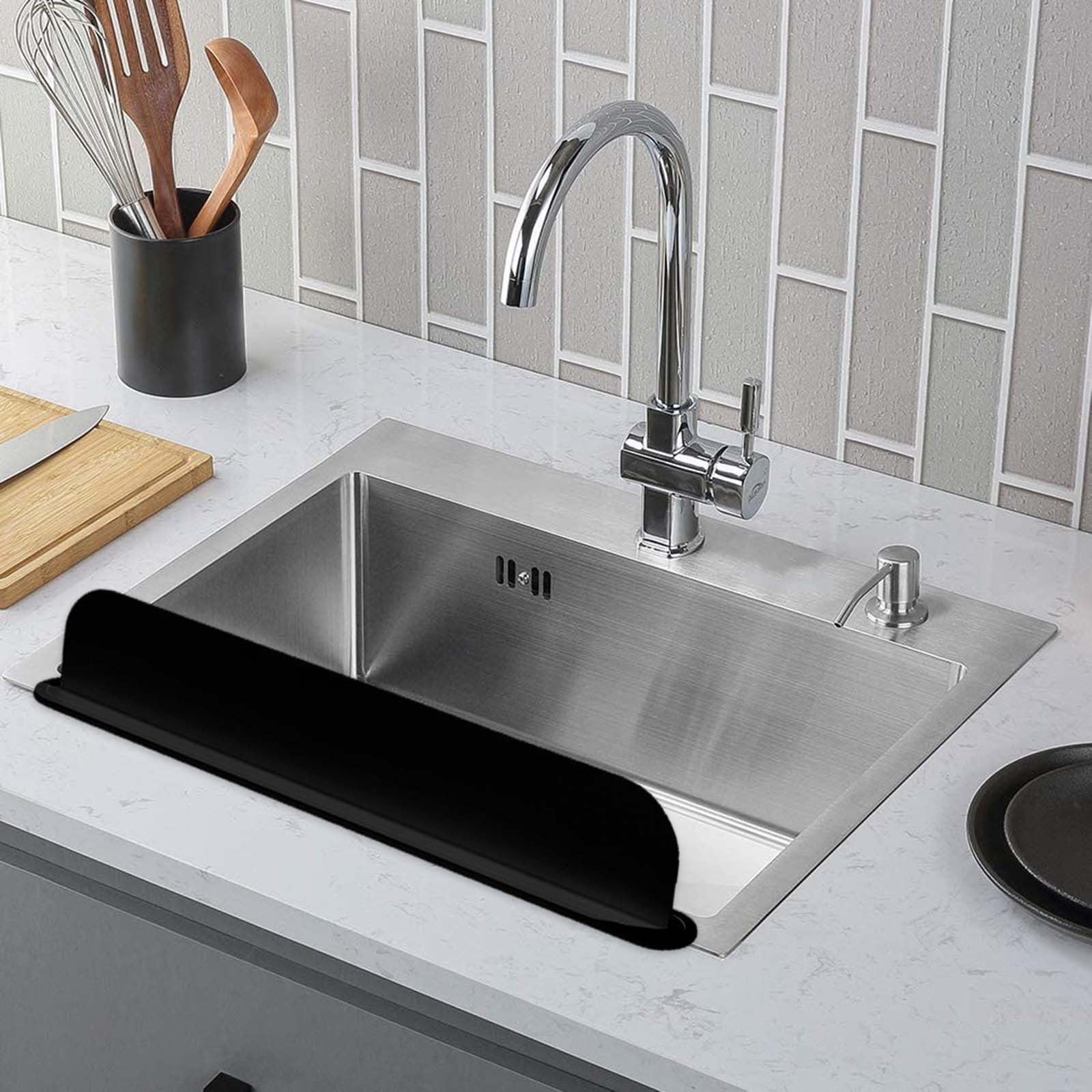 Home Decor Silicone Water Guard for Kitchen Sink, Rubber Shower ...