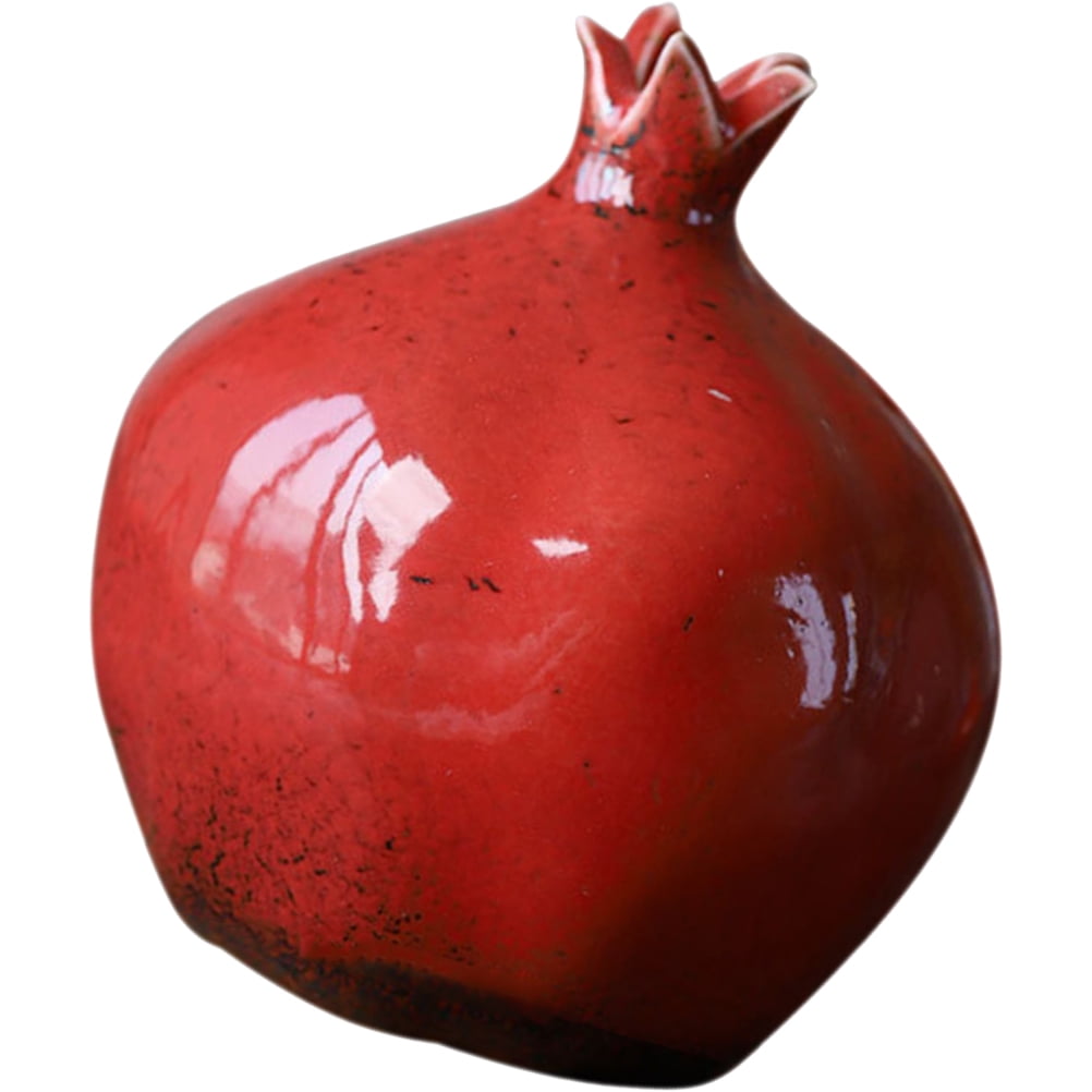 Home Decor Small Glass Vases Flower Planter Delicate Table Centerpieces Simulation Pomegranate