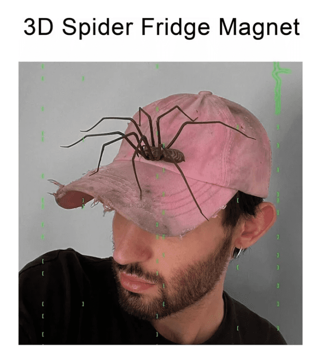 Home Decor Spider Refrigerator Sticker, Realistic Spider Magnet, Cute ...