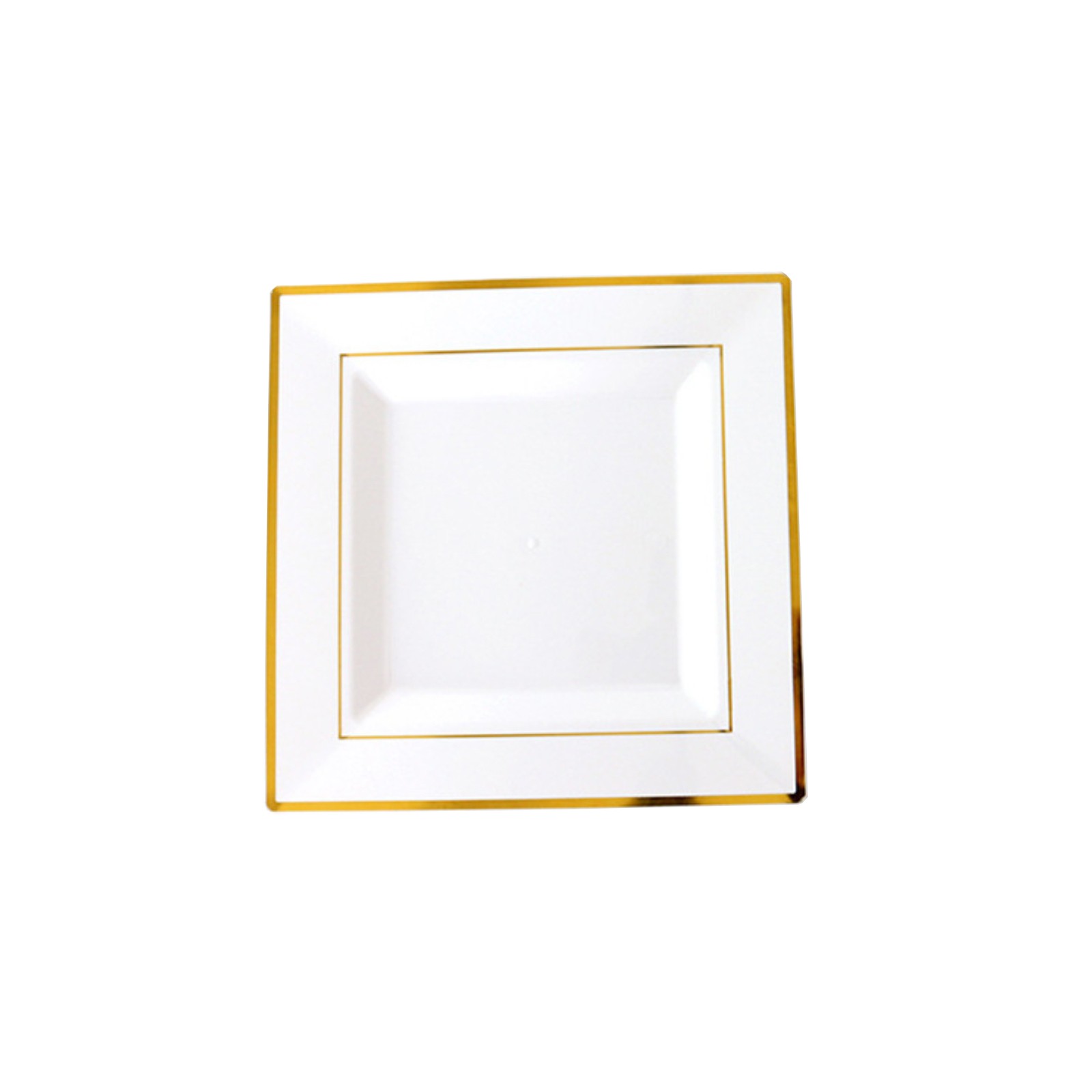Home Decor Square Plate Western Food Plate Square Gold Stamped Hard ...