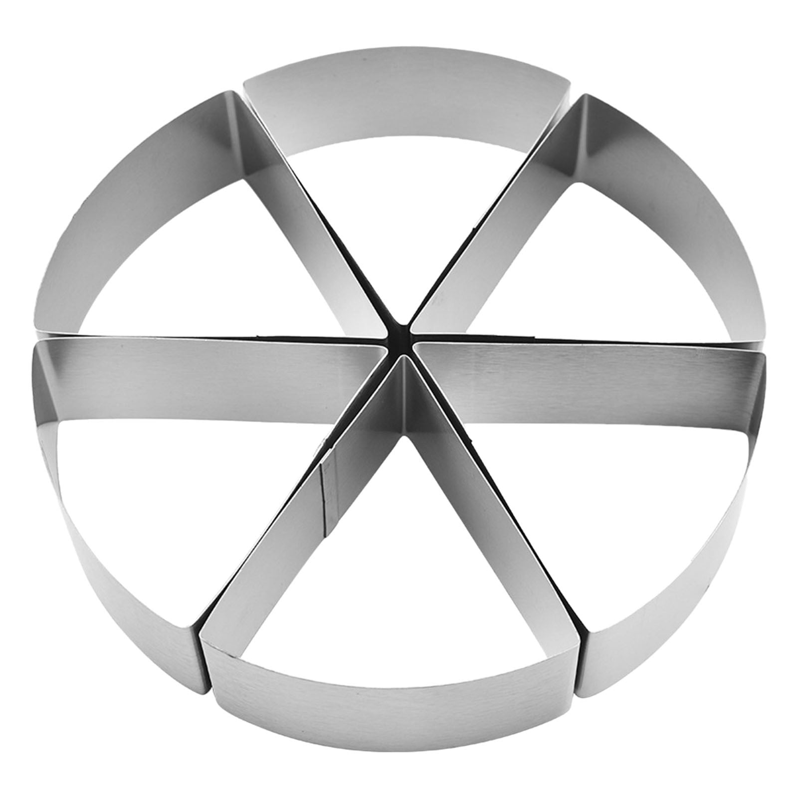 Home Decor Stainless Steel Cake Divider Cake Portion Cutter 6 Grid ...