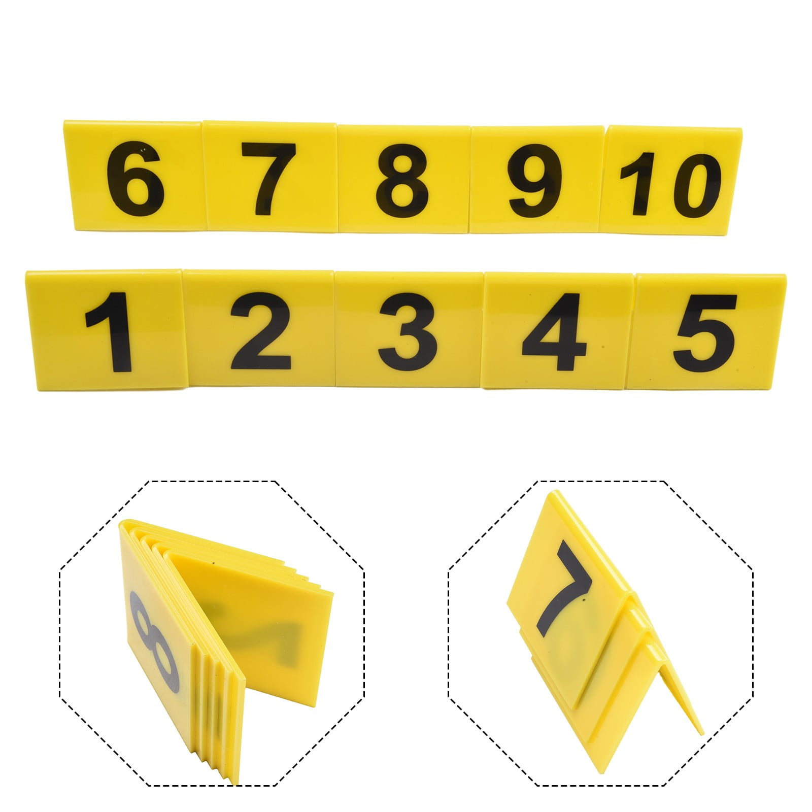 Home Decor Table Number Signs 1 - 10 Table Numbering Table Display ...