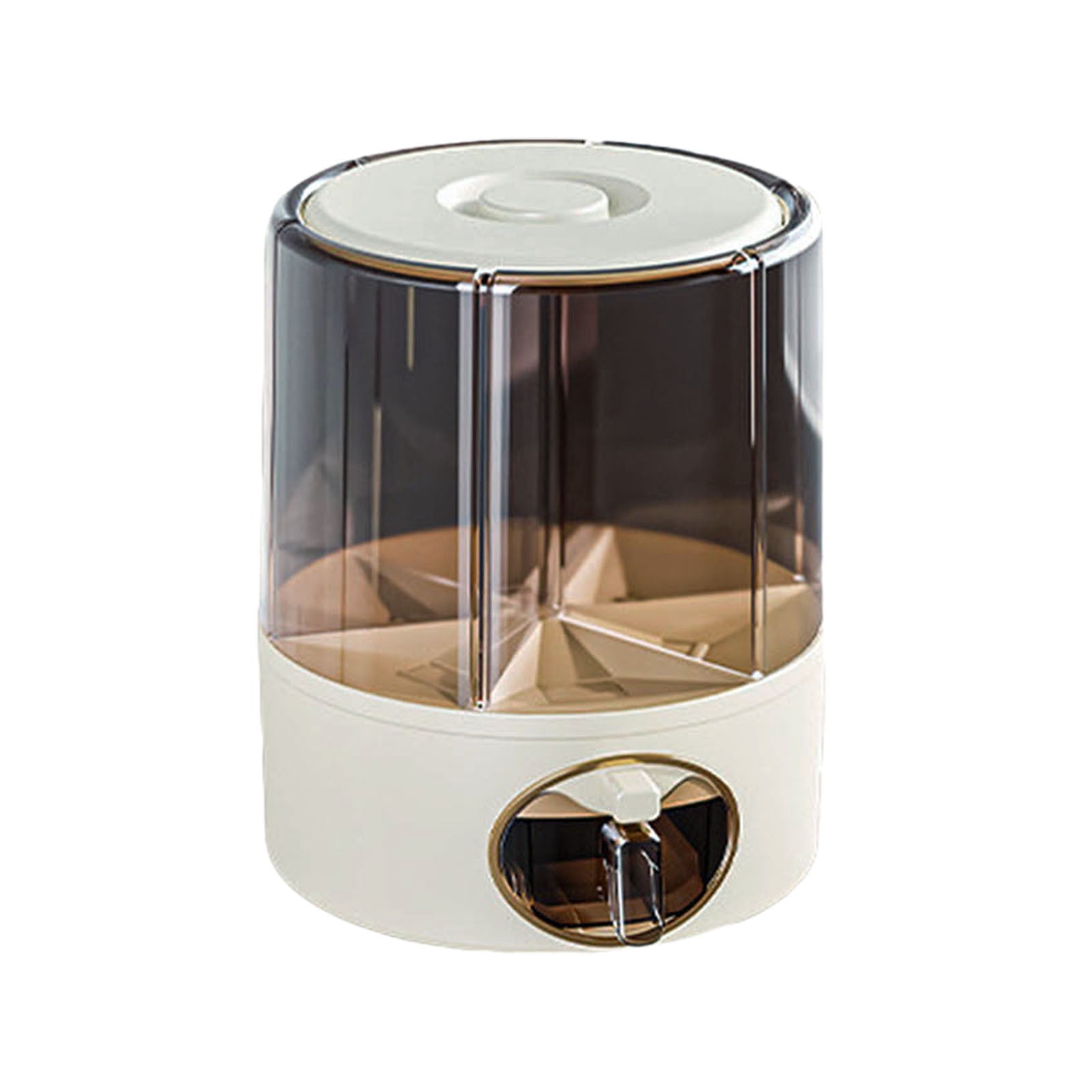 Home Decor Transparent Grain Storage Containers With Drawers 6 Grid 360 ...