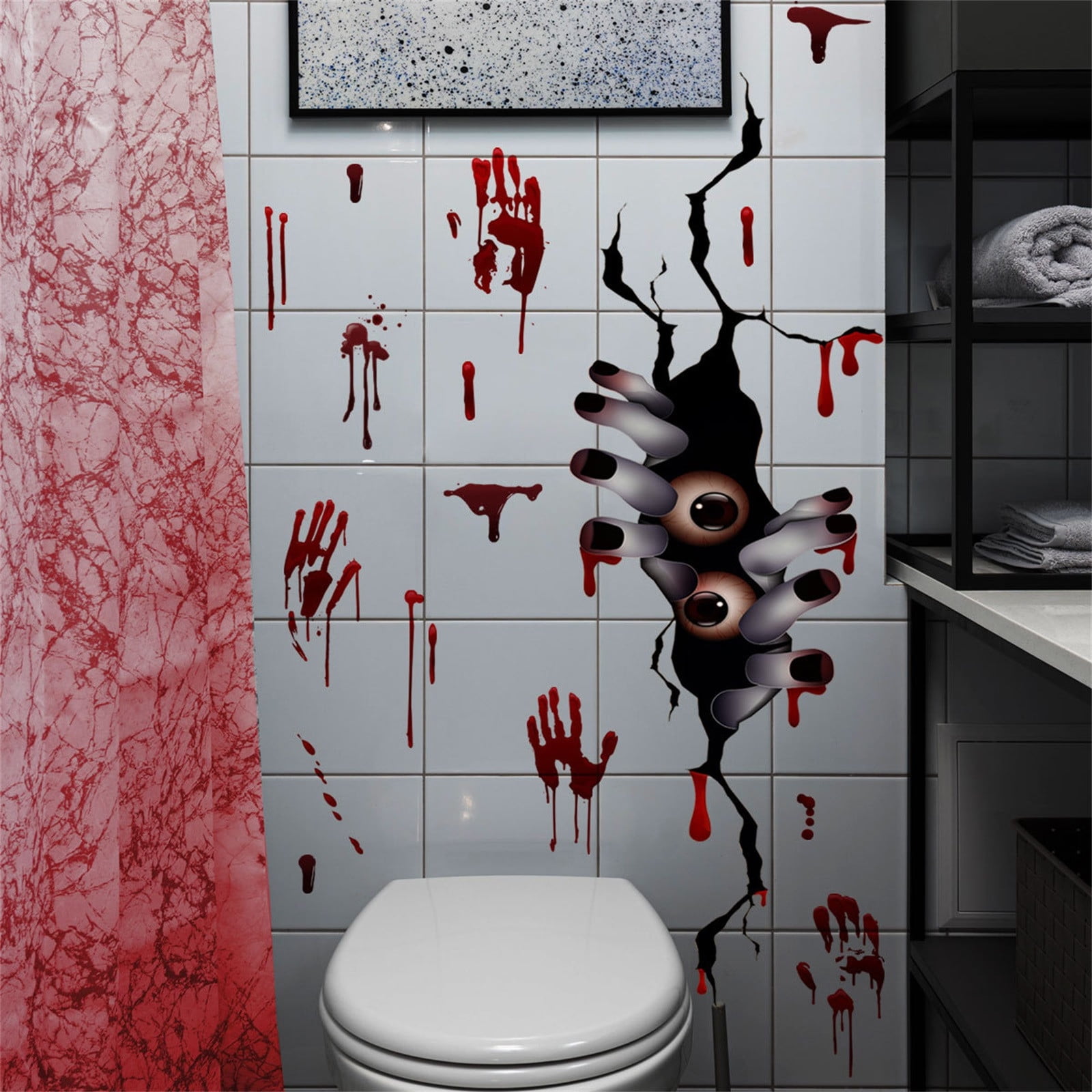 Home Decor Under 5 Clearance Gnobogi Halloween Horror Peeping Toilet ...