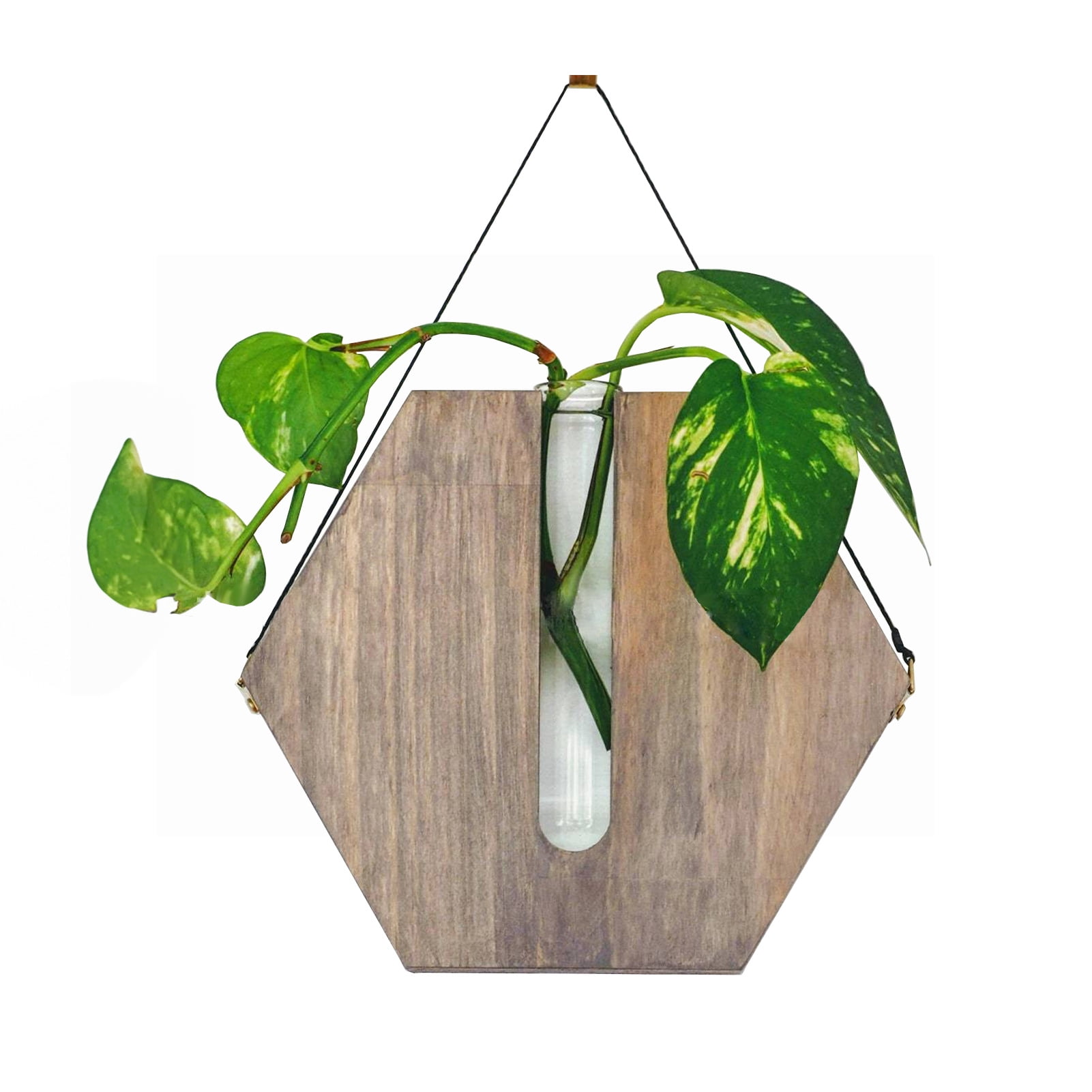 Home Decor Wall Propagation Planters Wood Wall Hanging Planter Flower ...