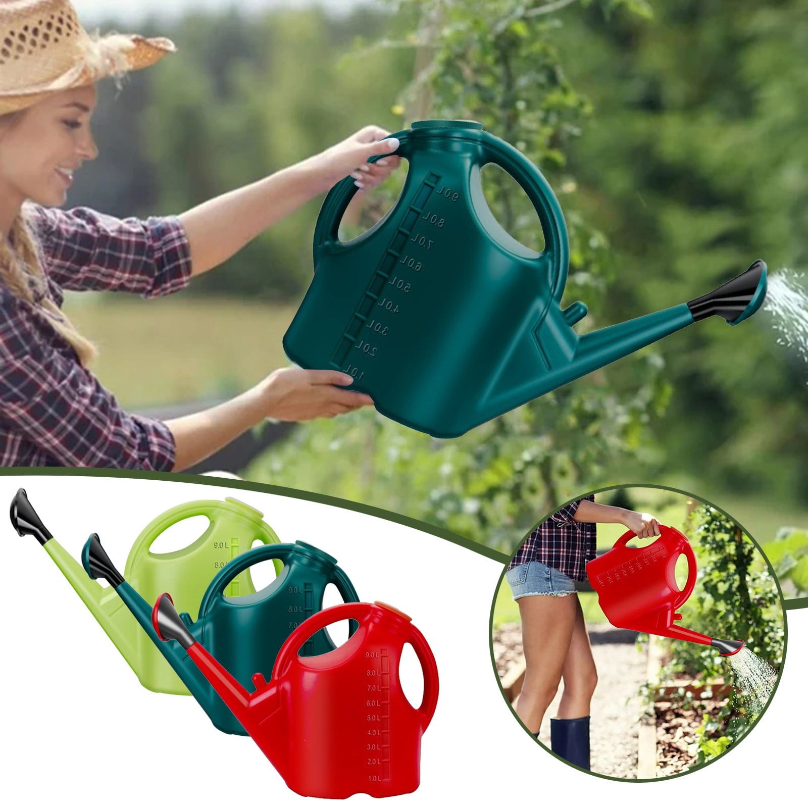 Home Decor Watering Can For Outdoor With Removable Long Spout Large ...