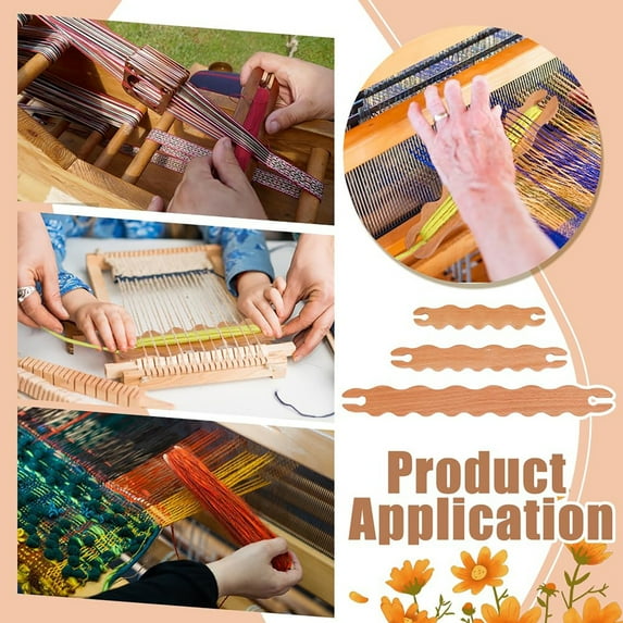 Home Decor Wooden Weaving Tools Kit Natural Fiber Craft Supplies Ideal ...