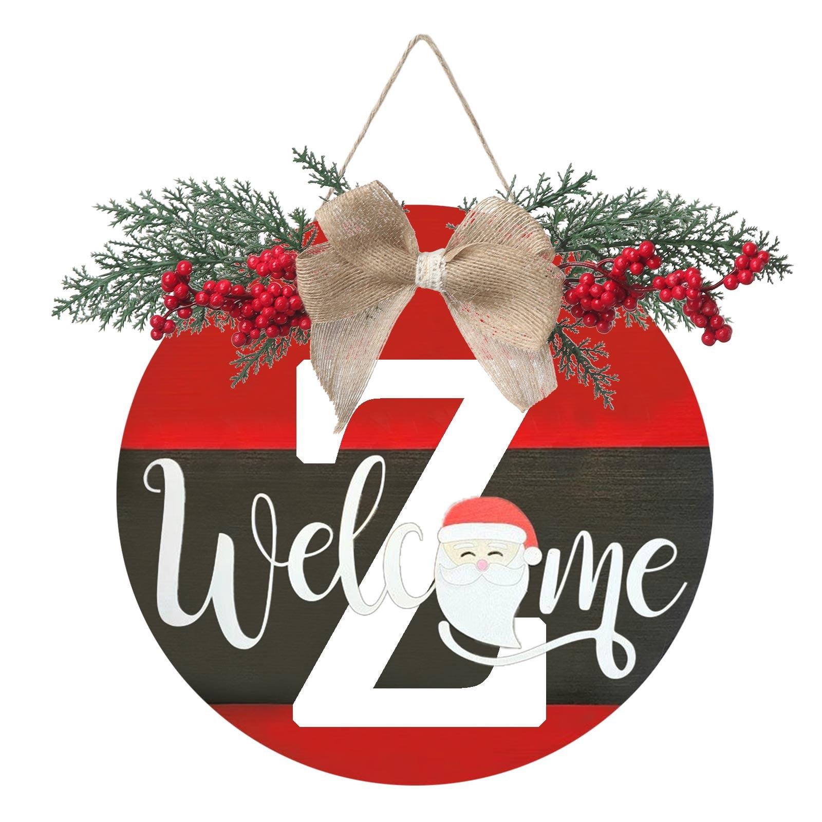 Home Decor Wooden Welcome Signs for Front Porch Christmas Front Door ...