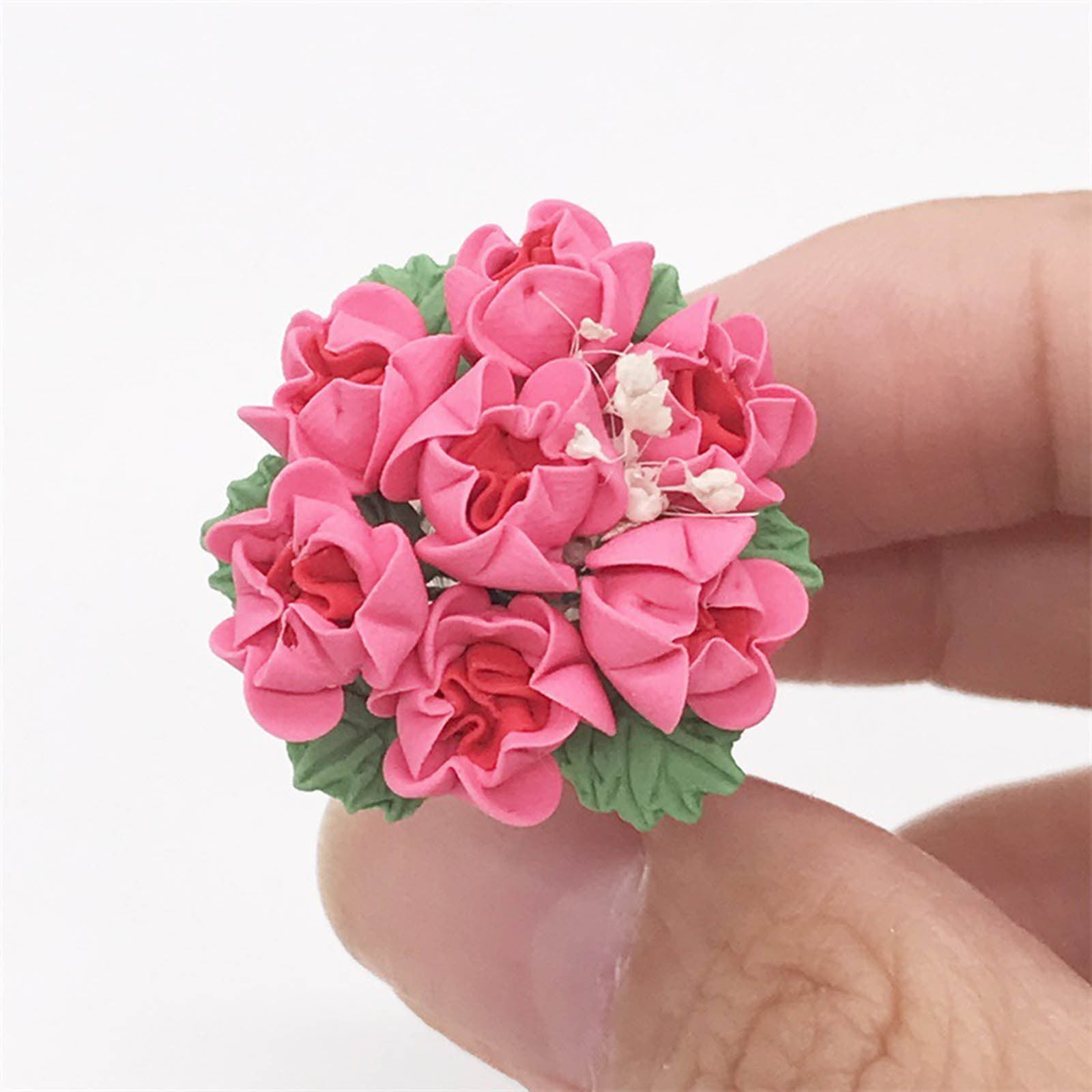 Home Decoration Desktop Ornaments 1:12 Miniature Dollhouse Flowers ...