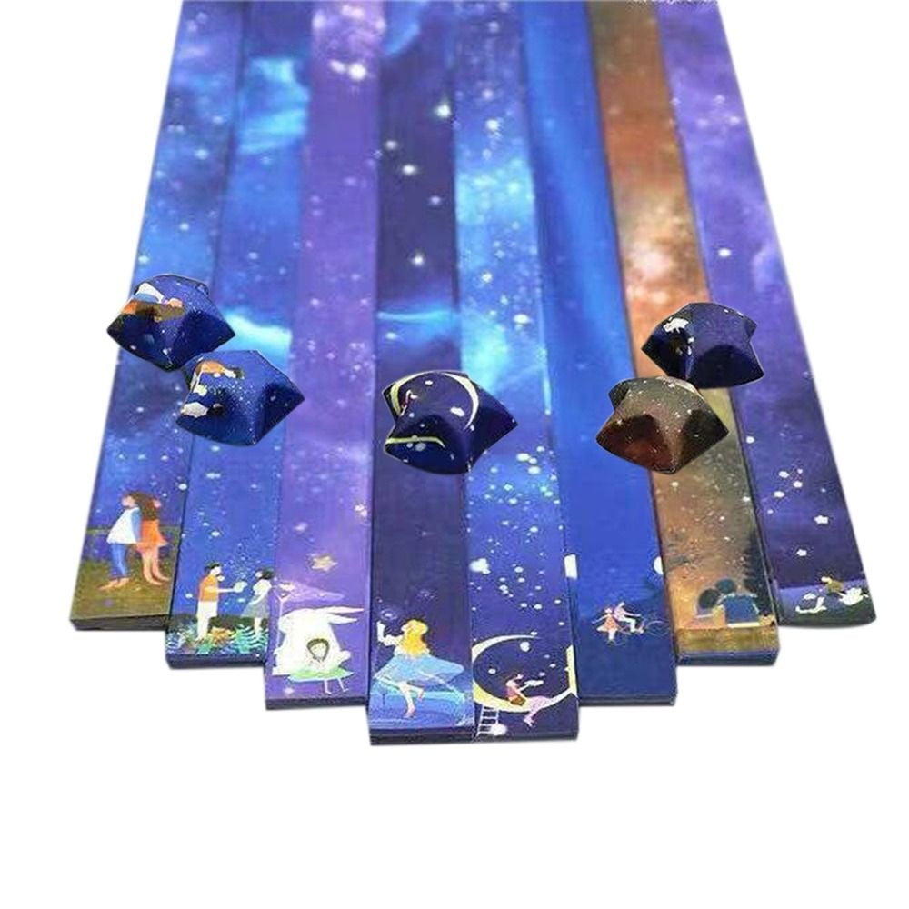 Home Decoration Kids Gift Lucky Star Cartoon Single Sided Colorful Star ...