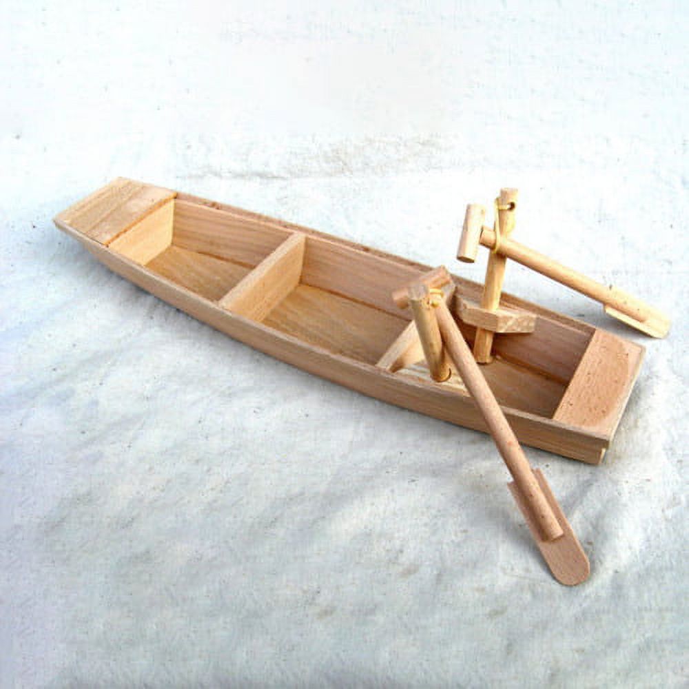 Home Decoration Miniature Crafts Wooden Boat Model Wooden Small Fishing ...