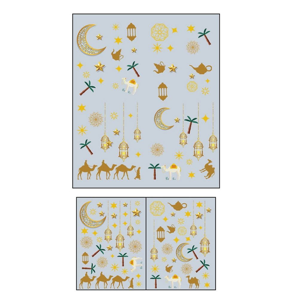 Home Decoration Party Decor DIY Removable Muslim Holiday Eid Mubarak ...