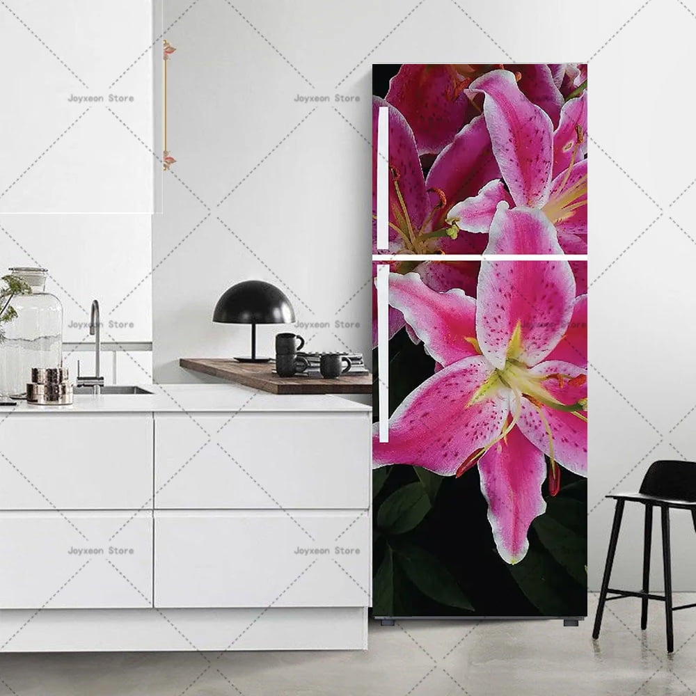 Home Decoration Refrigerator Door Sticker Wardrobe Sliding Door Plant ...