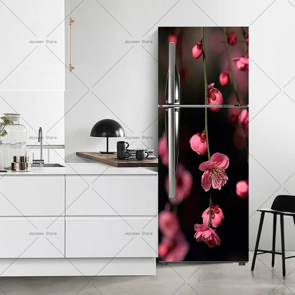 Home Decoration Refrigerator Door Sticker Wardrobe Sliding Door Plant ...