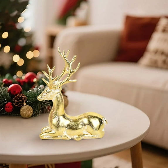Home Decorations, Exquisite Deer Ornament Resin Reindeer Figurine for ...