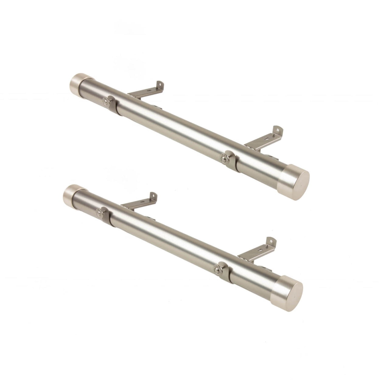 Home Decorative 1.5" Diameter Side Curtain Rod 12-20" Long (Set of 2 ...