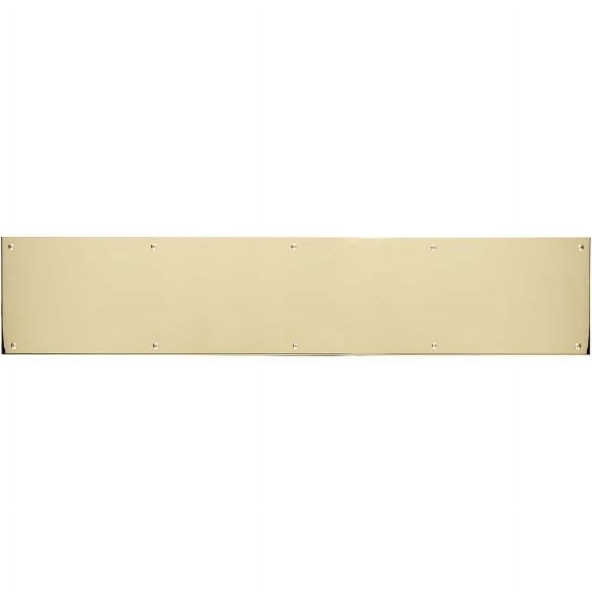 Home Decorative 8" X 34" Kick Plate Polished Brass-Aluminum Screw Mount ...