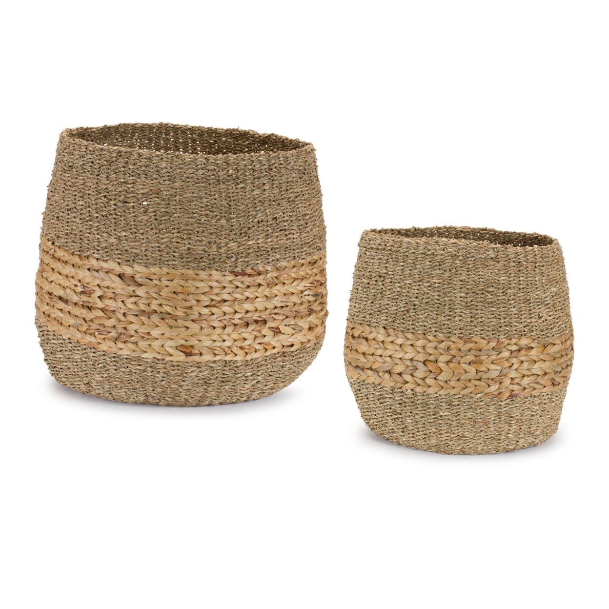 Home Decorative Basket (Set of 2) 16.25"D x 14.5"H, 18"D x 17"H ...