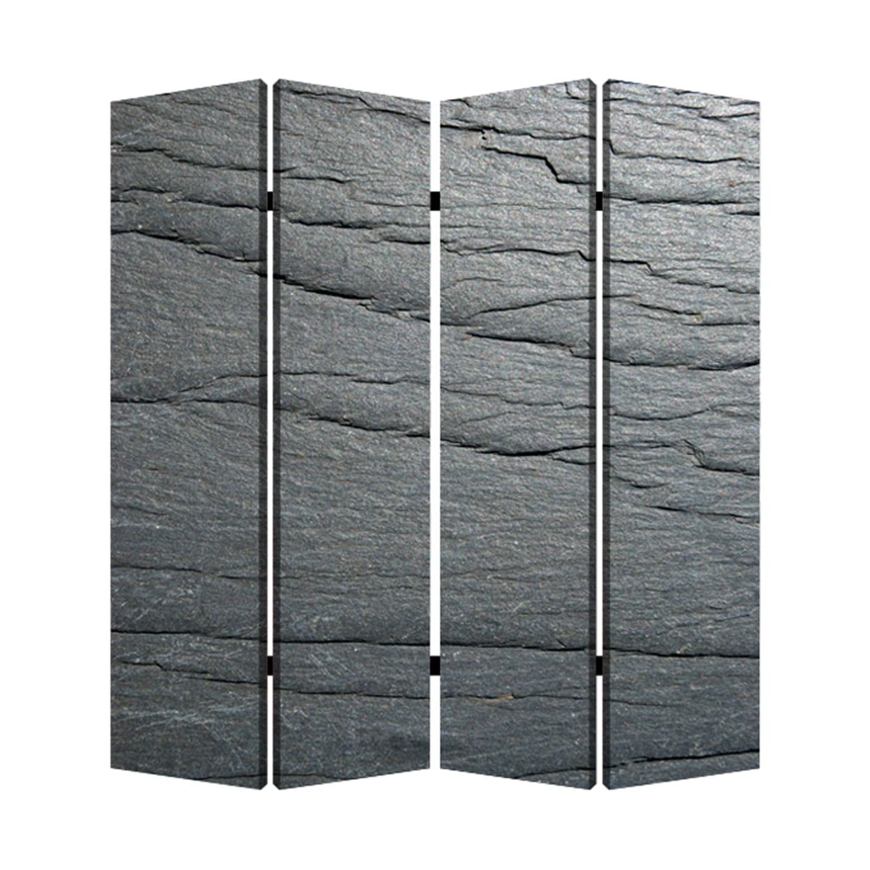 Home Decorative Black Slate Screen Room Divider - 4 Panel - Walmart.com