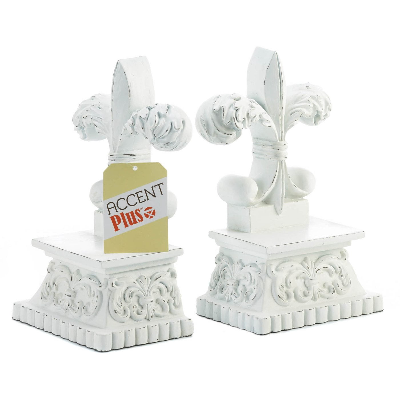 Home Decorative Fleur-De-Lis Bookends Set - Polyresin - Walmart.com