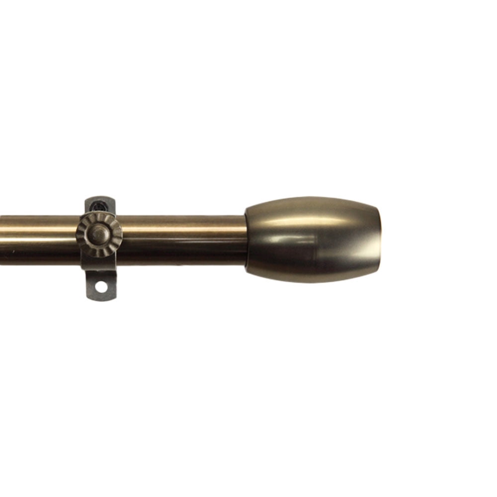 Home Decorative Harley Curtain Rod 66-120" - Antique Brass - Walmart.com