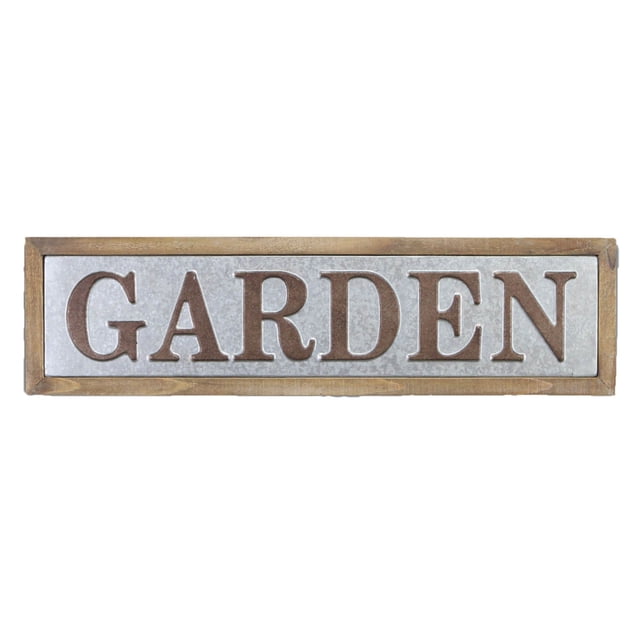 Home Decorative Horizontal Wood Frame Wall Sign - Garden - Walmart ...