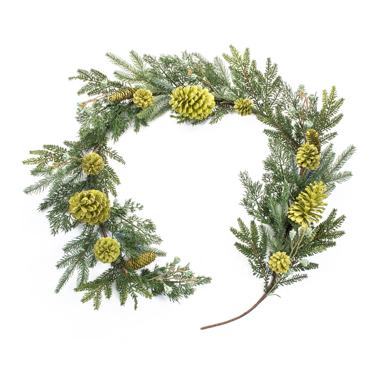 Home Decorative Mixed Pine Garland (Set of 2) 6'L PVC - Walmart.com
