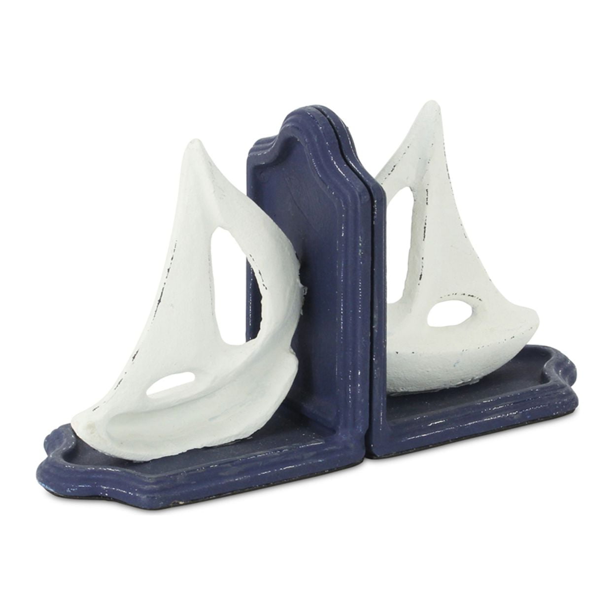Home Decorative Modern Ceili Cast Iron Sail Boat Bookends - Walmart.com