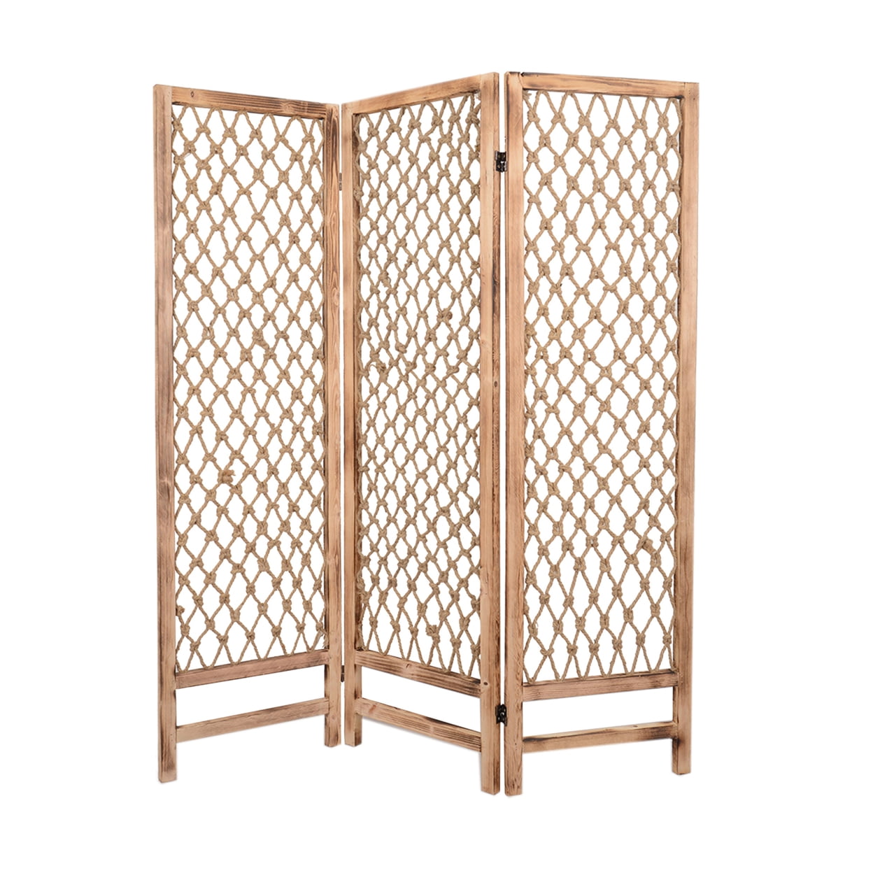 Home Decorative Rope Screen Room Divider - 3 Panel - Walmart.com
