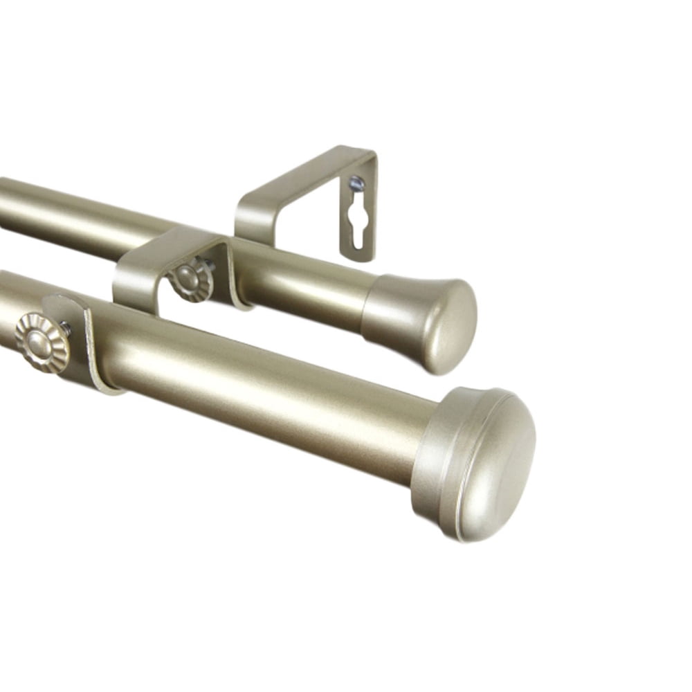 Home Decorative Rosen Double Curtain Rod 160-240" - Light Gold ...