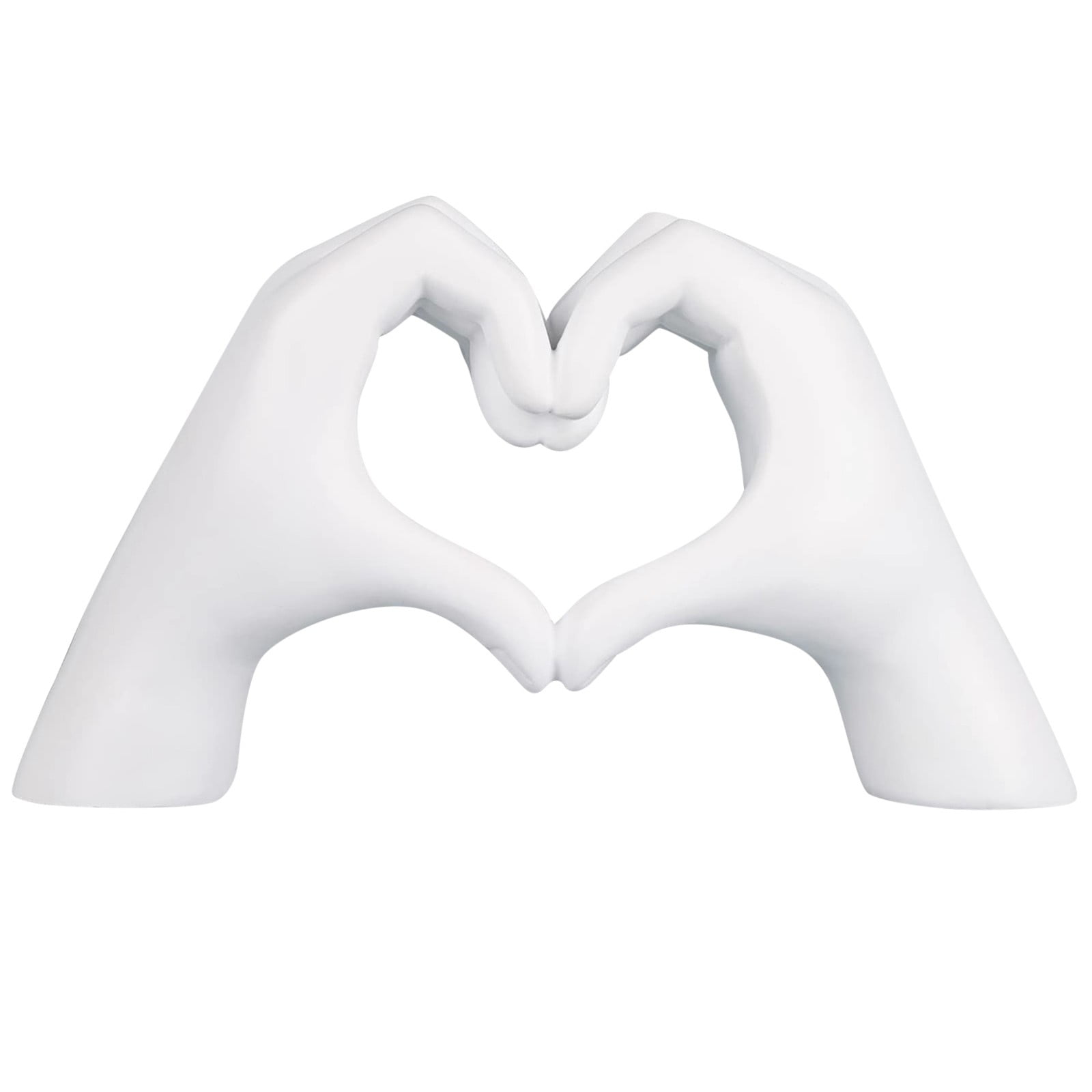 Home Decorative, Surprise White Heart Hands Sculpture Decor For Bedroom ...