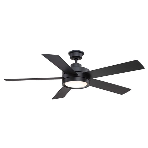 Home Decorator Baxtan 56" LED Ceiling Fan, Matte Black w/ Light ...