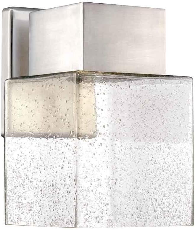 Home Decorators Collection Essex Brushed Nickel Outdoor LED Powered ...