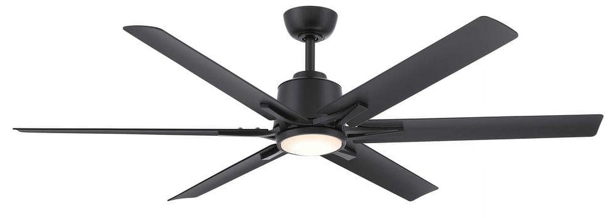 Home Overhead Kensgrove II 60 in. LED Matte Black Smart Ceiling Fan ...