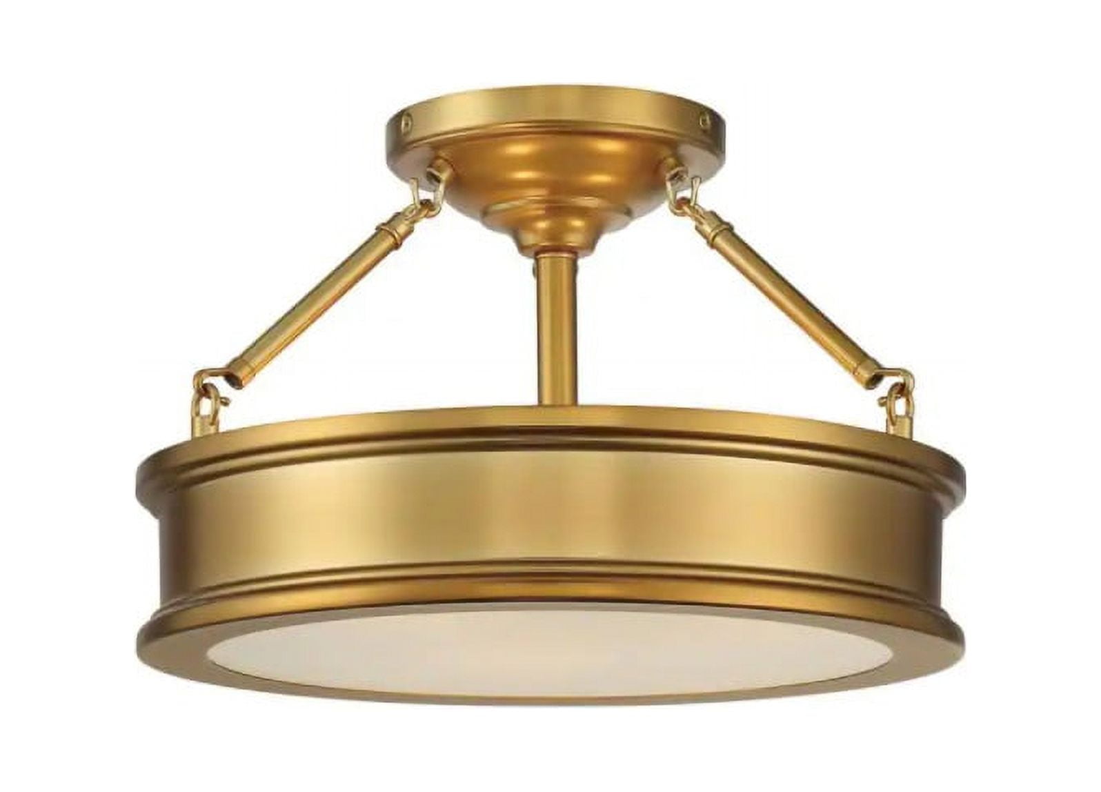 Home Decorators Grafton 15" Semi-Flush Mount Ceiling Light 3-Light ...