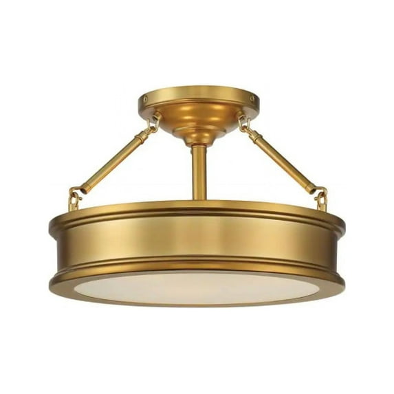 Home Decorators Grafton 15" Semi-Flush Mount Ceiling Light 3-Light ...