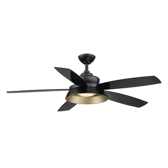Home Decorators Kempston 52" Modern Indoor/Outdoor Ceiling Fan with LED ...