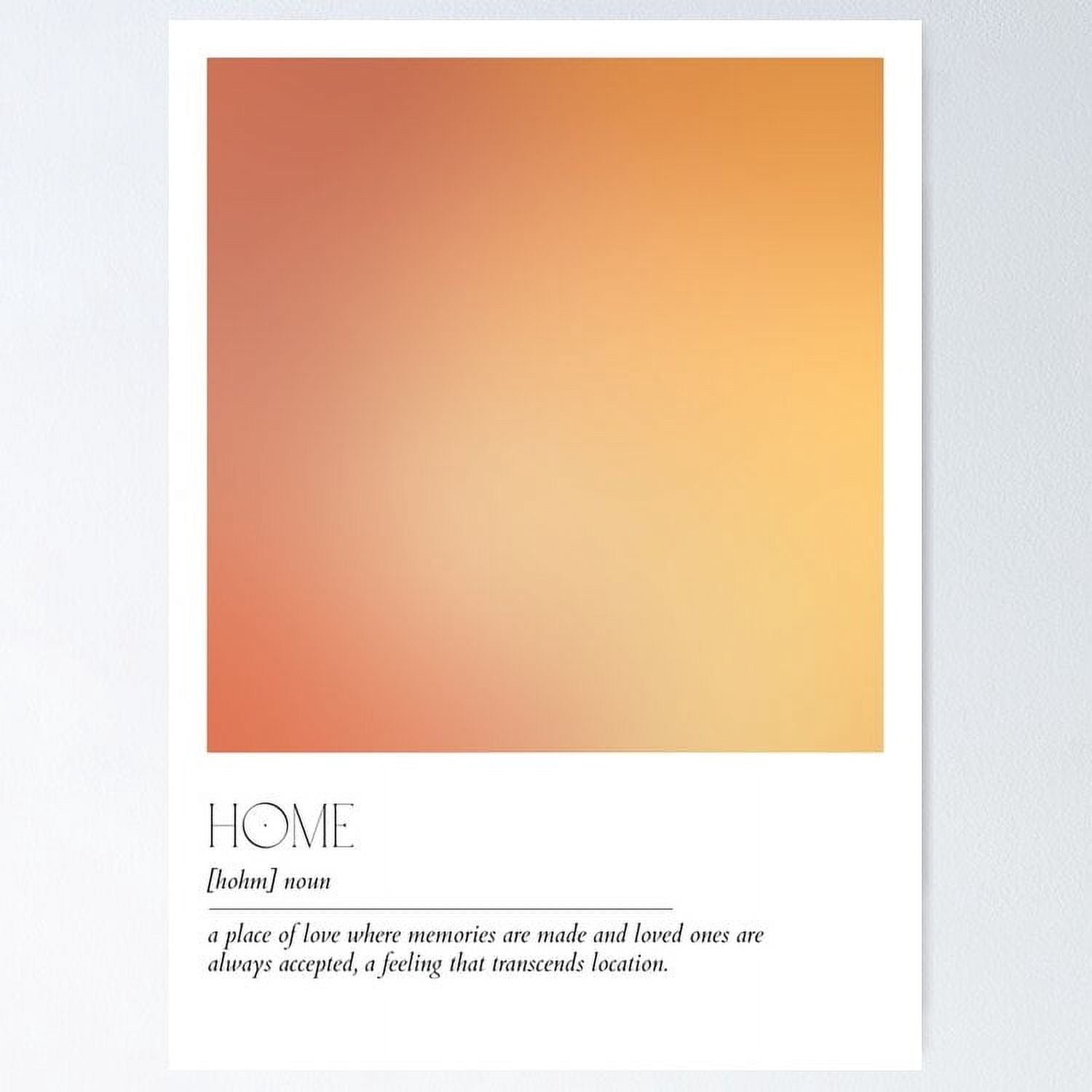 Home Definition UNFRAMED Poster, 12x18 - Walmart.com