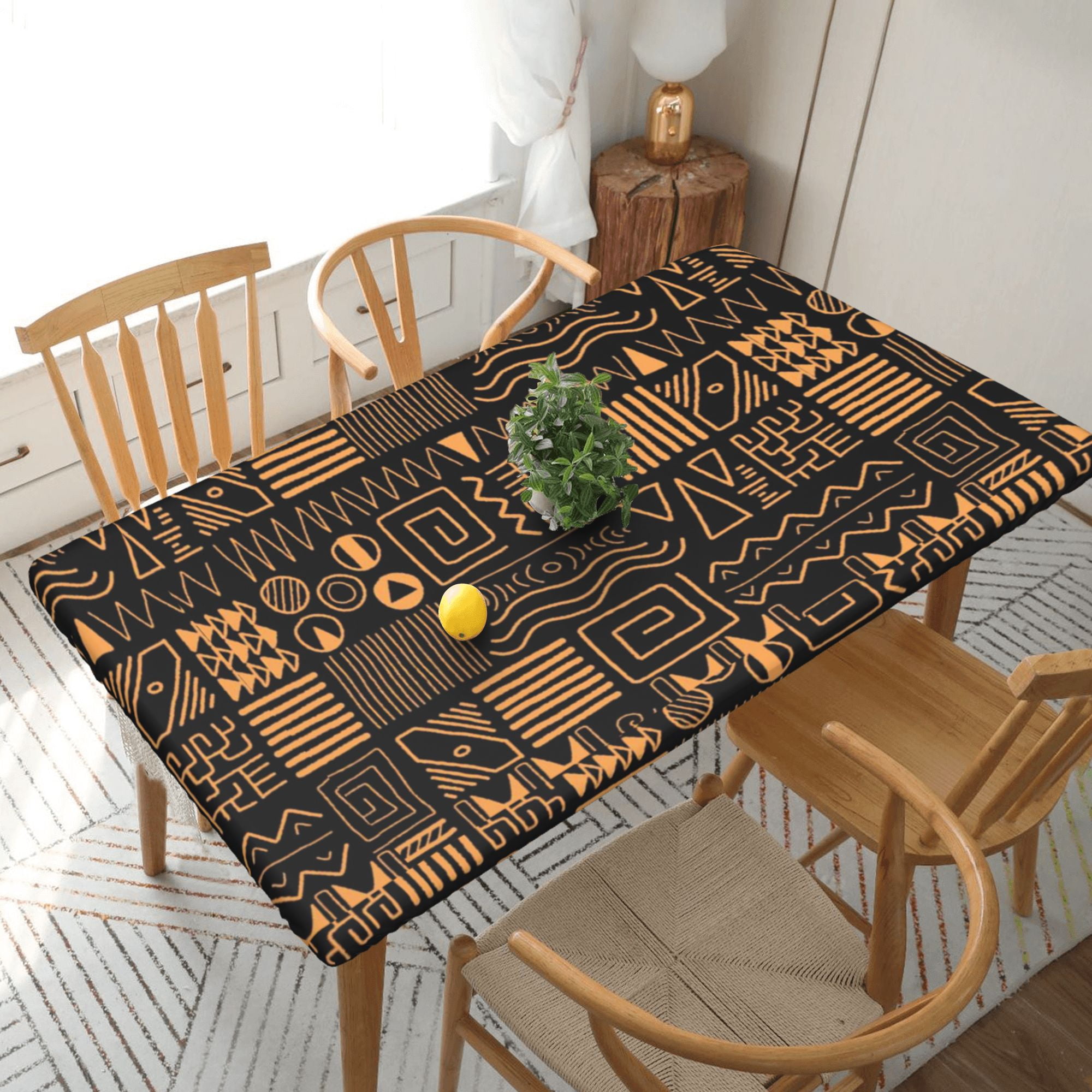 Home Deluxe Tablecloth African Ethnic Pattern - Tribal Art Background ...