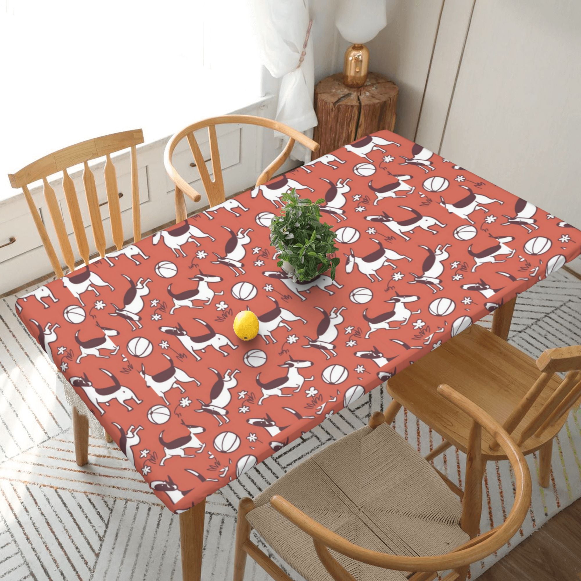 Home Deluxe Tablecloth Bull Terrier Dogs Pets Character Bull Terrier ...