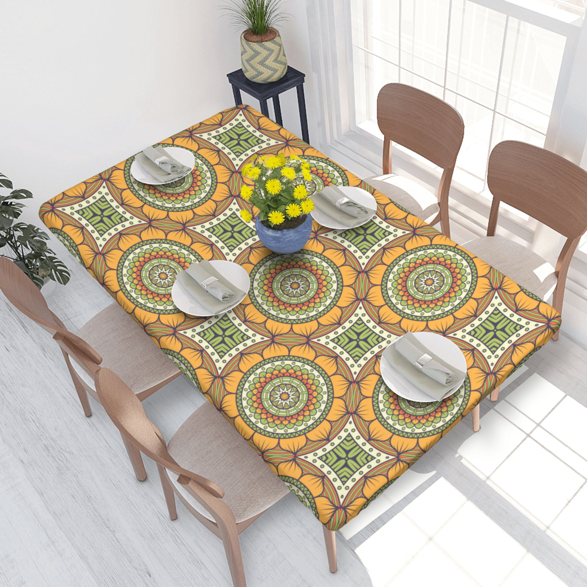 Home Deluxe Tablecloth Classical Ethnic Pattern Background (21 ...