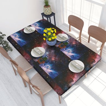 Wood Grain Elastic Table Cover, High Quality Vinyl, Fleece Backing ...