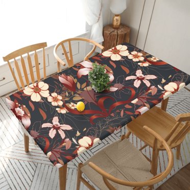 Wood Grain Elastic Table Cover, High Quality Vinyl, Fleece Backing ...