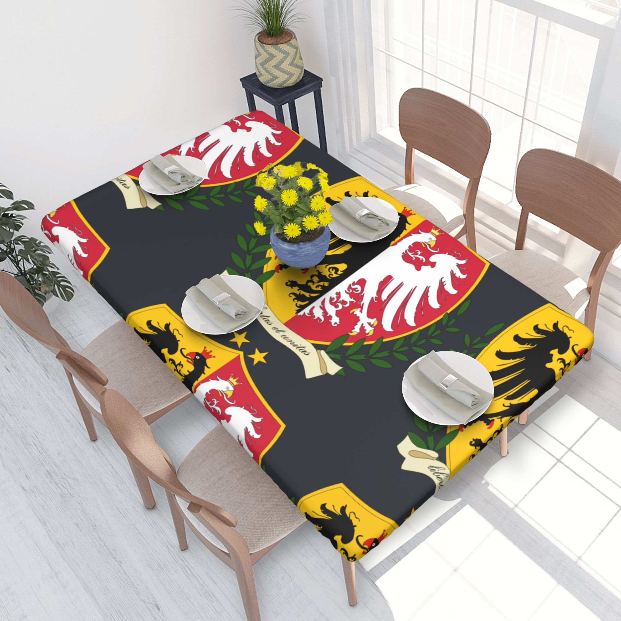 Home Deluxe Tablecloth Flags Of The Holy Roman Empire Waterproof ...